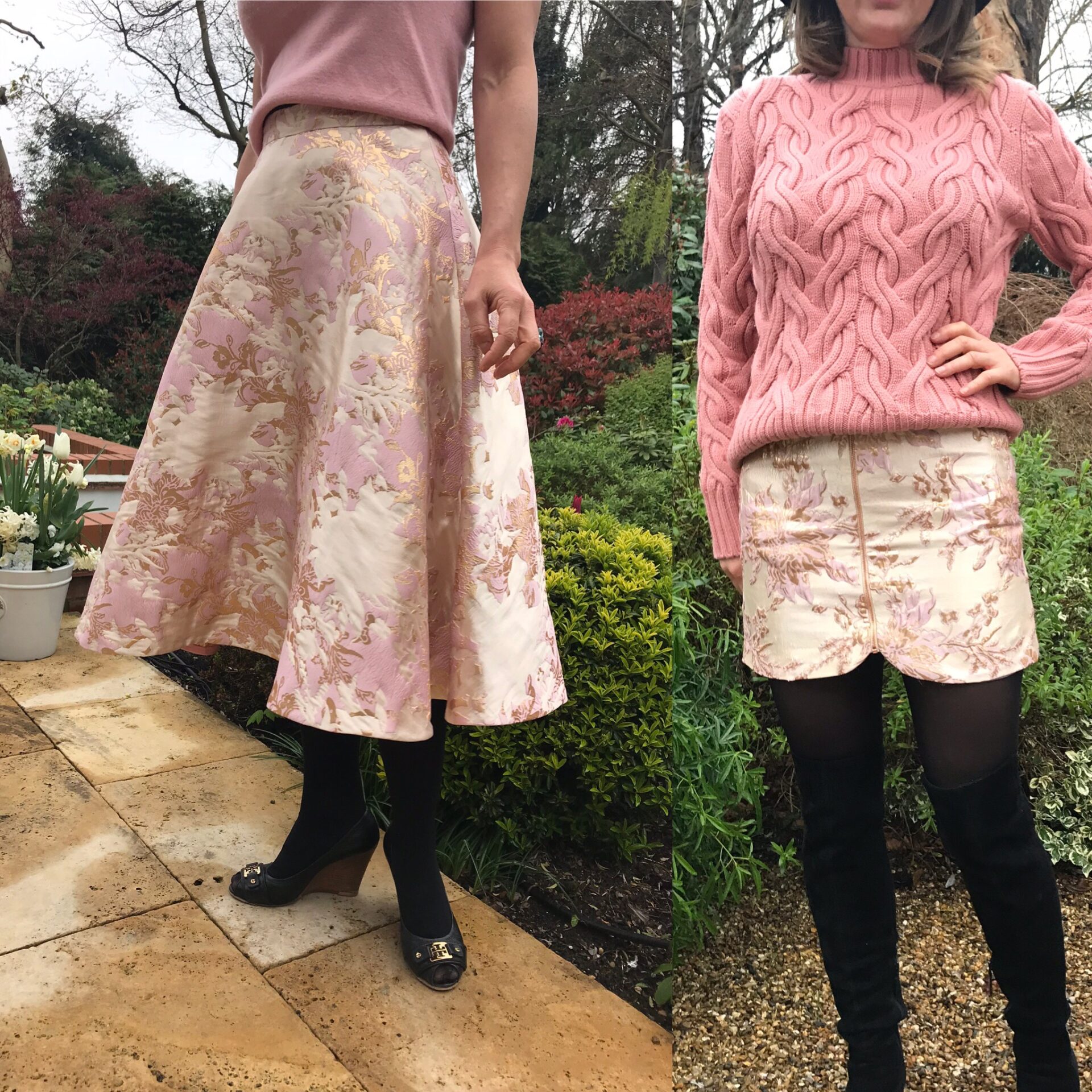 How to Sew with Metallic Brocade - Six Mignons